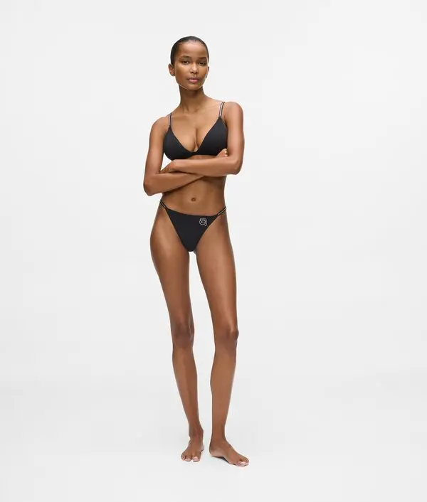 Karl Lagerfeld Ikon Rhinestones Thong