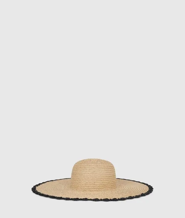 Karl Lagerfeld K/signature Scallop Beach Hat