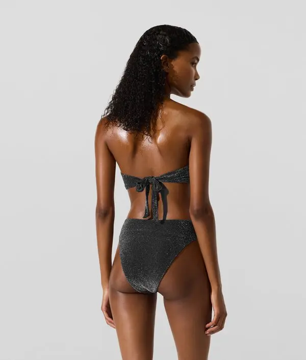 Karl Lagerfeld Metallic Bikini Bottoms
