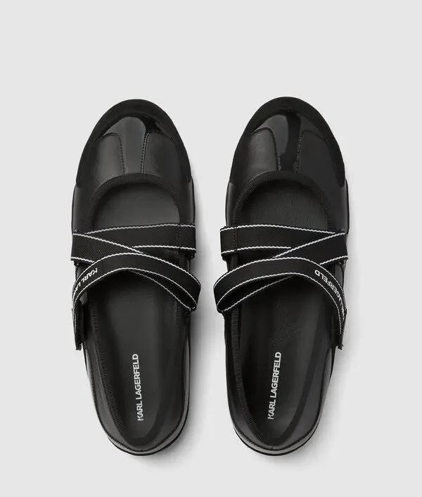 KL JEANS Altia Kross Strap Flats