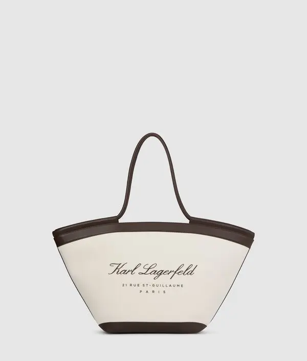 Karl Lagerfeld Large Beach Tote Bag - Natural