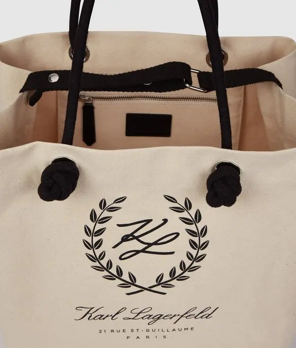 Karl Lagerfeld Hotel Karl Crest Beach Bag