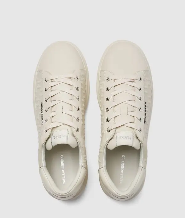 Karl Lagerfeld Monogram Kapri Low-top Sneakers - Off White