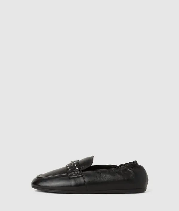 Karl Lagerfeld Marlee Studded Loafers - Black/silver