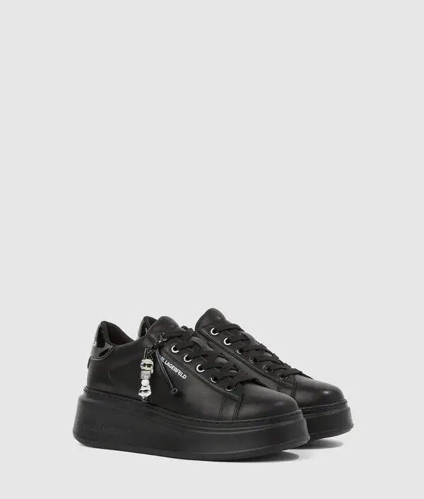 Karl Lagerfeld Anakapri Ikon Charm Sneakers In Leather