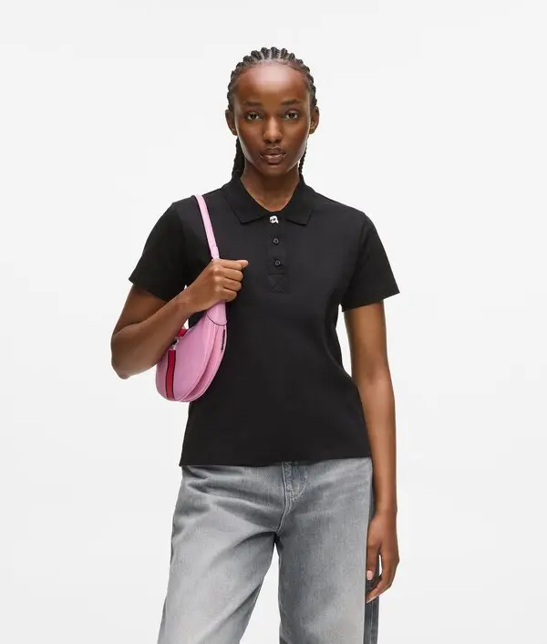 Karl Lagerfeld Ikon Polo Shirt - Black