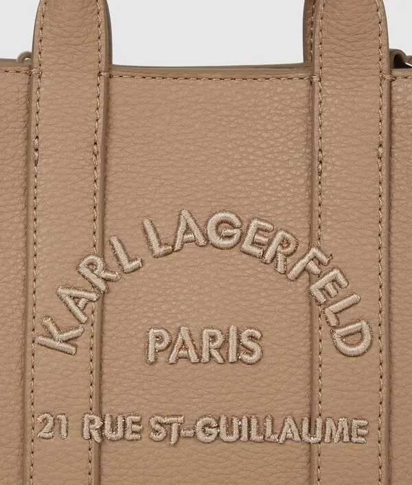 Karl Lagerfeld Rue St-guillaume Mini Tote Bag - Nougat