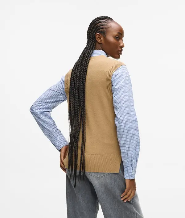 Karl Lagerfeld Ikon Vest In Organic Cotton