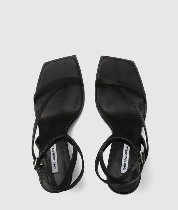 Karl Lagerfeld Karmel Heeled Ankle Strap Sandals