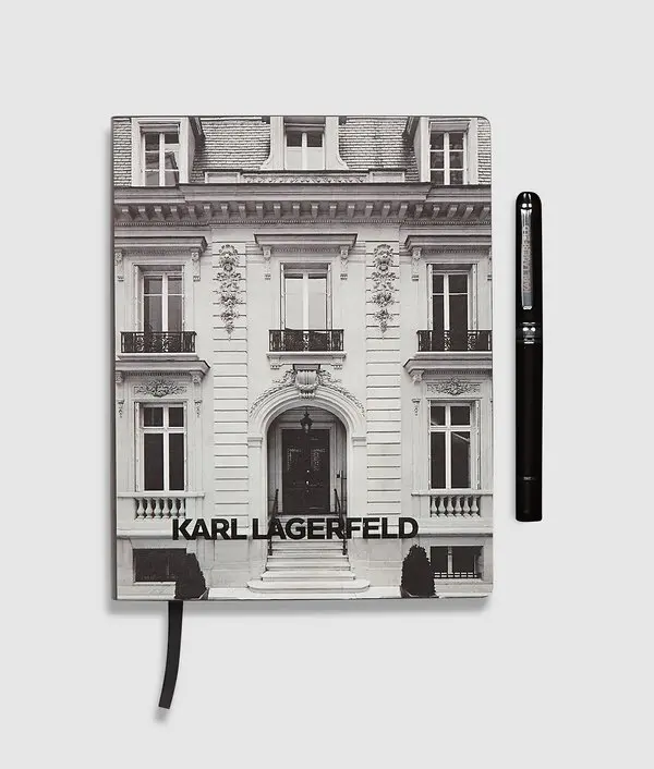 Karl Lagerfeld Maison De Karl Notebook And Pen Set - Grey