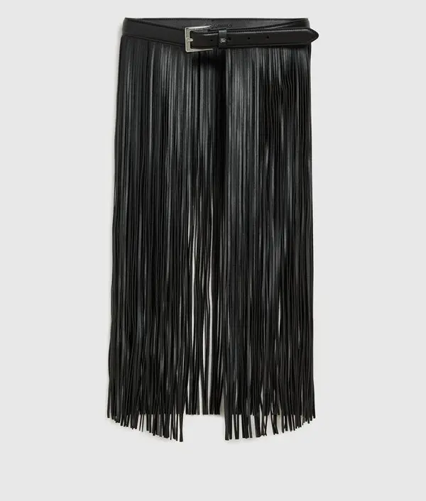 Karl Lagerfeld K/autograph Fringe Belt - Black