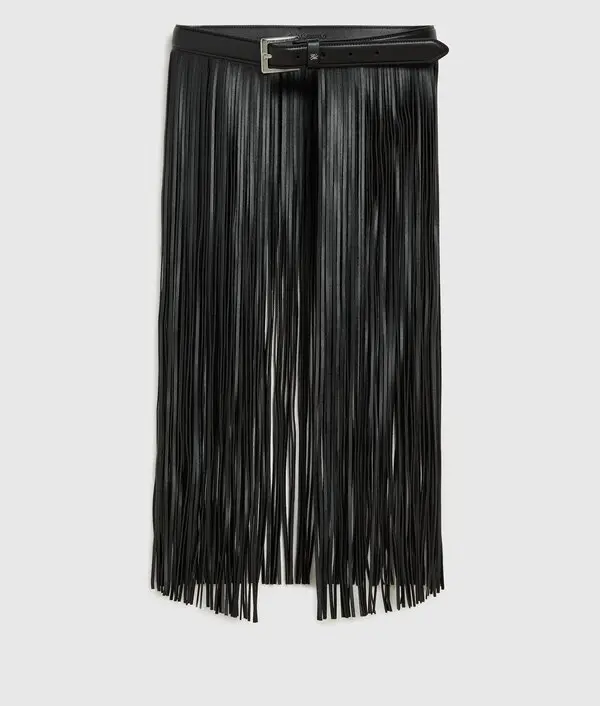 Karl Lagerfeld K/autograph Fringe Belt - Black