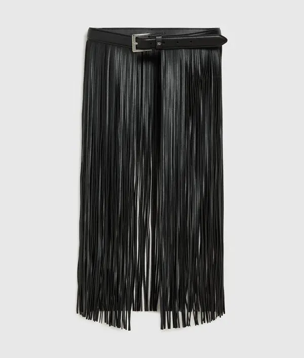 Karl Lagerfeld K/autograph Fringe Belt - Black