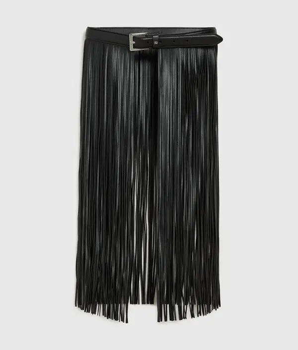 Karl Lagerfeld K/autograph Fringe Belt - Black