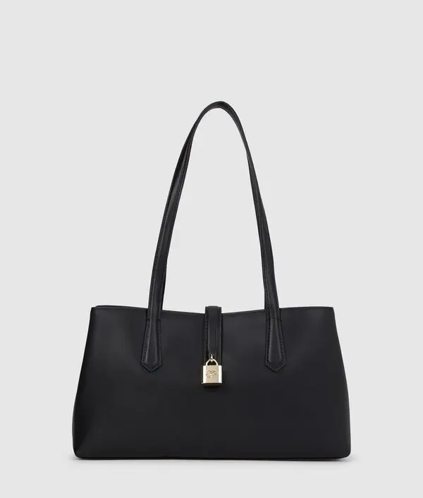 Karl Lagerfeld K/autograph Padlock Tote Bag - Black/gold