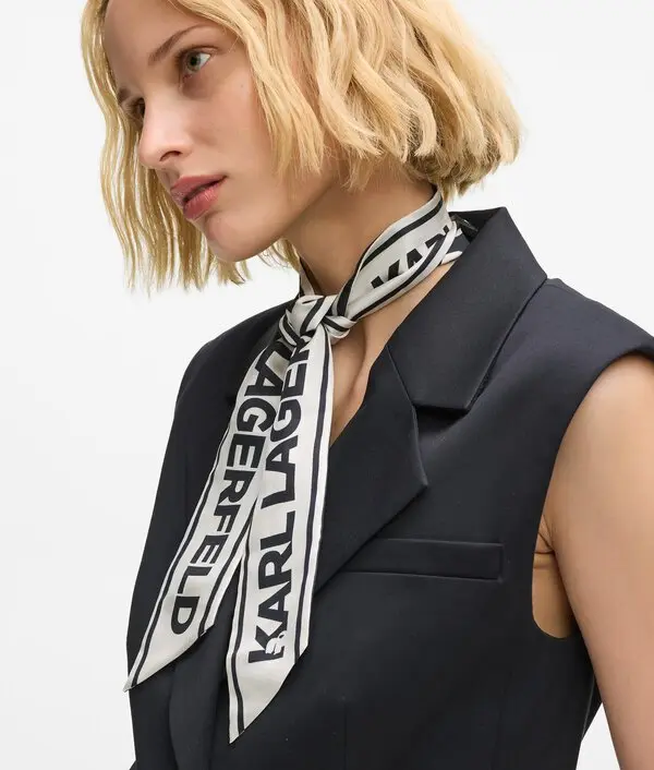 Karl Lagerfeld Slim Silk Scarf