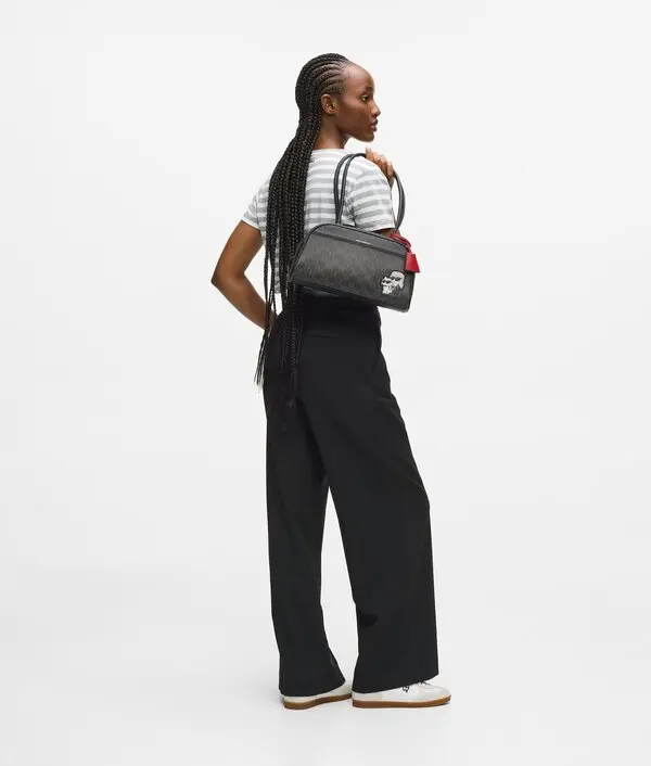 Karl Lagerfeld Ikon Monogram Bowling Bag
