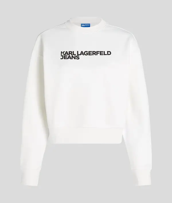KL JEANS Jeans Organic Cotton Logo Sweatshirt - White