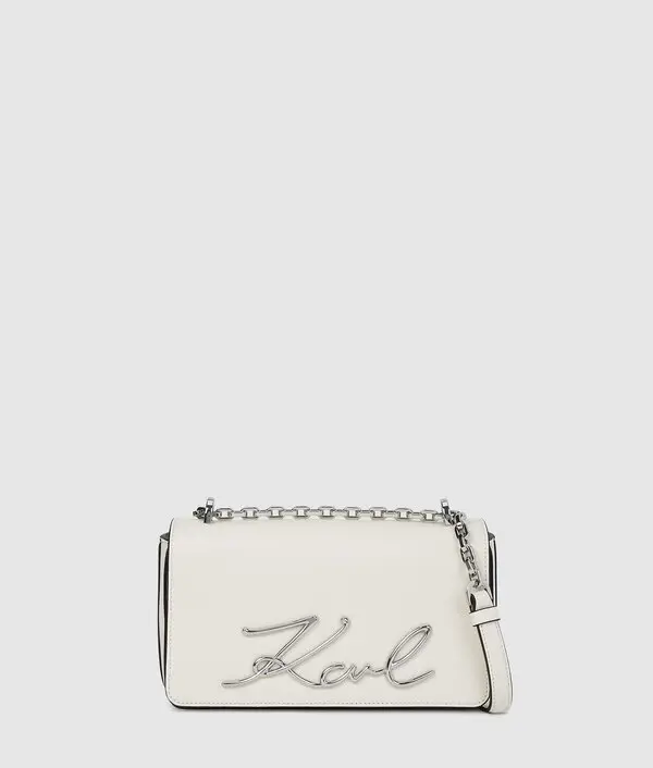 Karl Lagerfeld K/signature Small Crossbody Bag - Off White