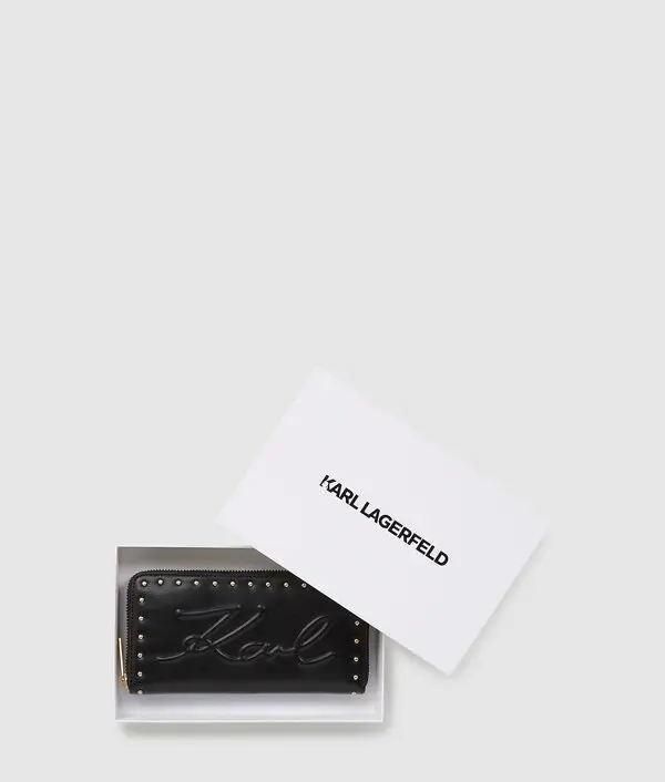 Karl Lagerfeld K/ville Large Studded Wallet
