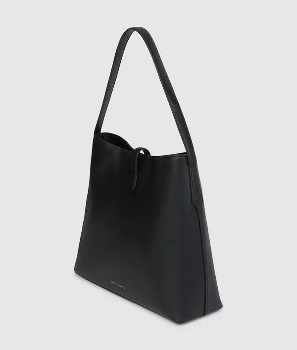 Karl Lagerfeld K/autograph Padlock Hobo Bag - Black/gold