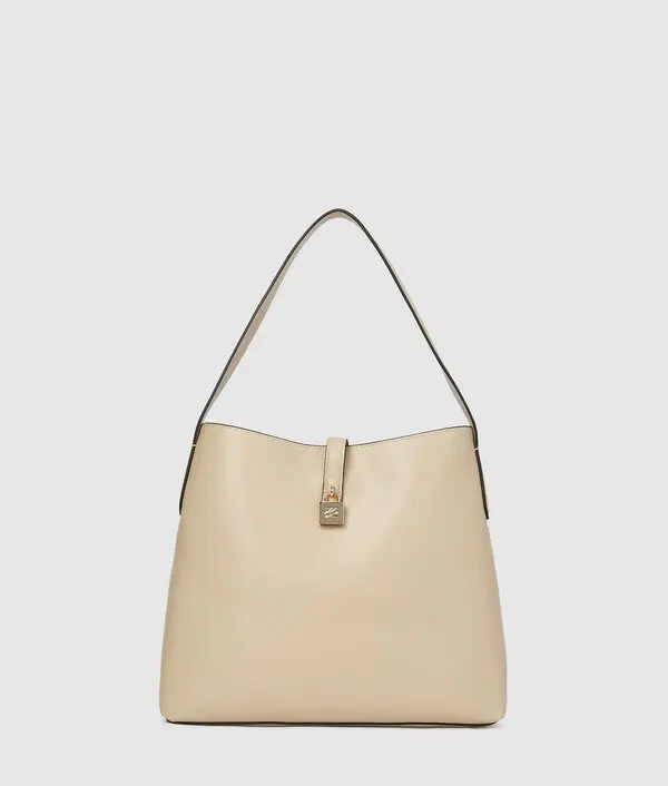 Karl Lagerfeld K/autograph Padlock Hobo Bag - Safari