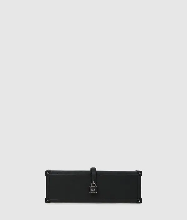 Karl Lagerfeld K/autograph Padlock Trunk Clutch