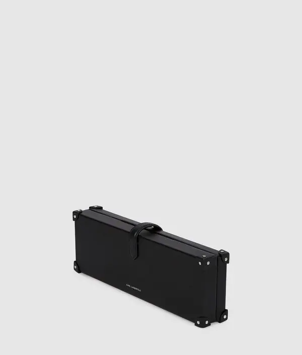 Karl Lagerfeld K/autograph Padlock Trunk Clutch
