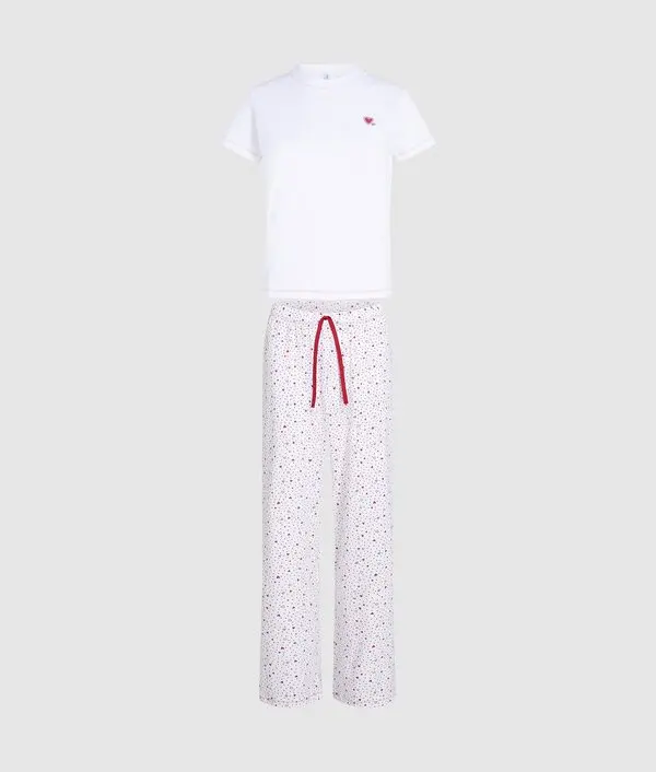Karl Lagerfeld Heart Print Pajama Set
