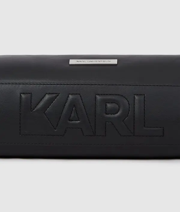 Karl Lagerfeld Ikon Smooth Rectangular Bag - Black