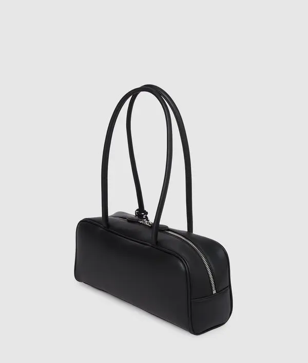Karl Lagerfeld Ikon Smooth Rectangular Bag - Black