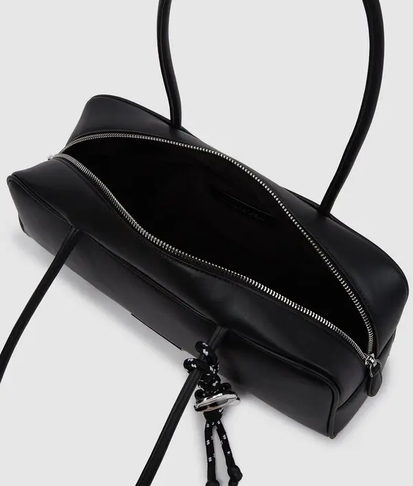 Karl Lagerfeld Ikon Smooth Rectangular Bag - Black