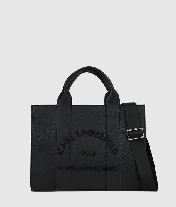 Karl Lagerfeld Rue St-guillaume Medium Tote Bag - Black