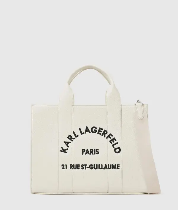 Karl Lagerfeld Rue St-guillaume Medium Tote Bag - Cream