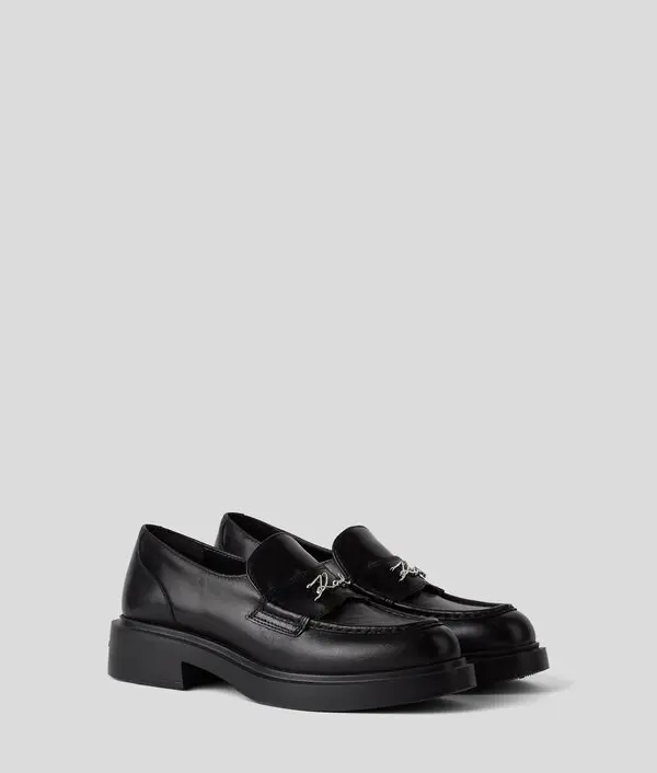Karl Lagerfeld Macie Signia Rhinestone Loafers - Black
