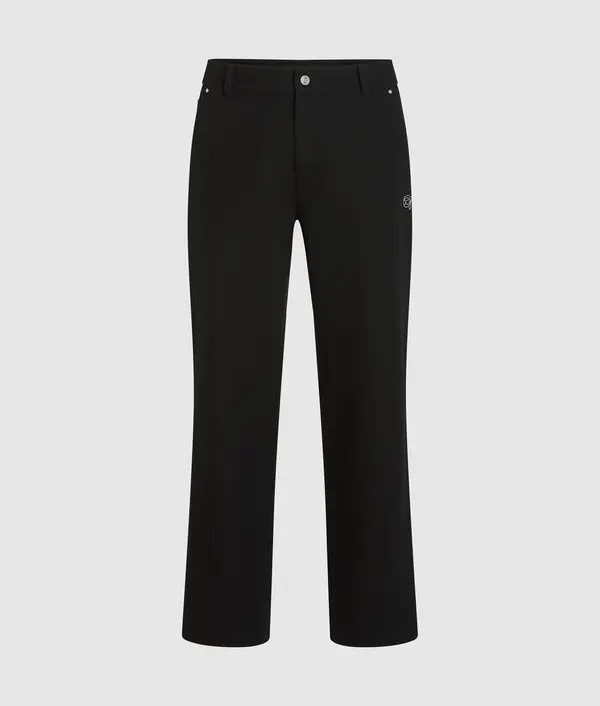 Karl Lagerfeld Ikon Canvas Straight Leg Trousers