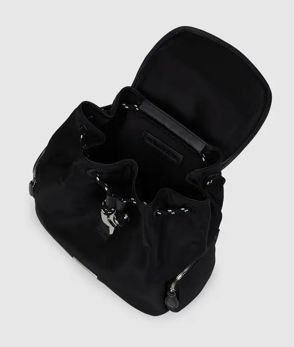 Karl Lagerfeld Ikon Nylon Small Flap Backpack