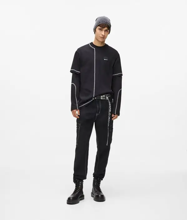 KL JEANS Jeans Contrast Stitch Cargo Pants