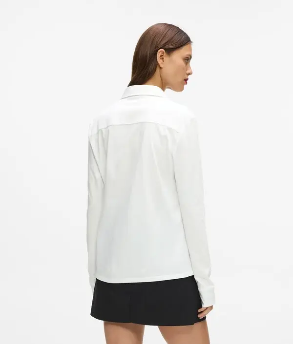 Karl Lagerfeld Cotton Logo Tape Shirt