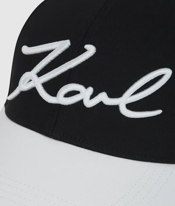 Karl Lagerfeld K/signature Cap With Contrast Peak
