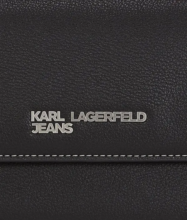Karl Lagerfeld Metal Logo Top Handle Bag