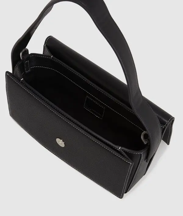 Karl Lagerfeld Metal Logo Top Handle Bag