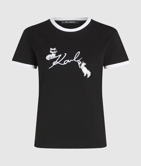 Karl Lagerfeld Ikon Signature Choupette T-shirt
