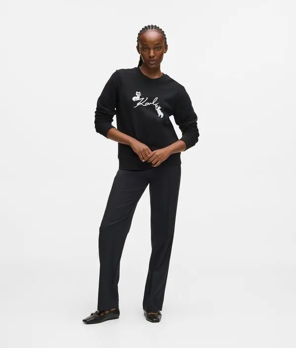 Karl Lagerfeld Ikon Signature Choupette Sweatshirt