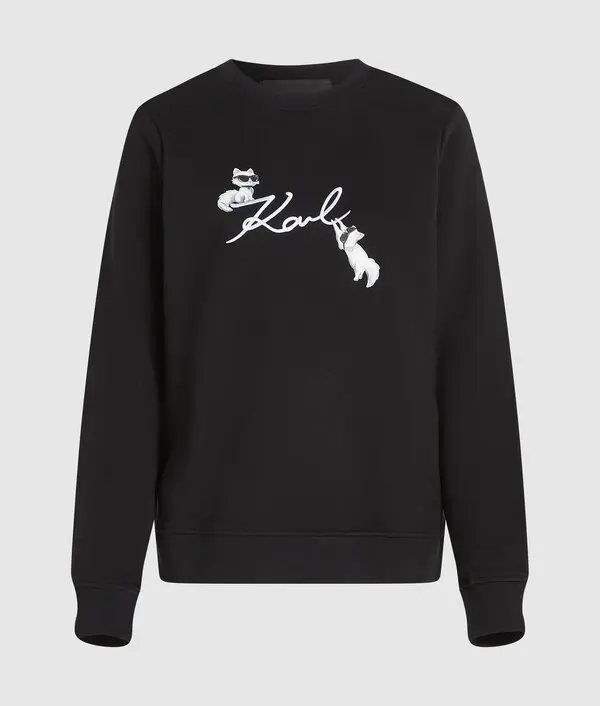 Karl Lagerfeld Ikon Signature Choupette Sweatshirt