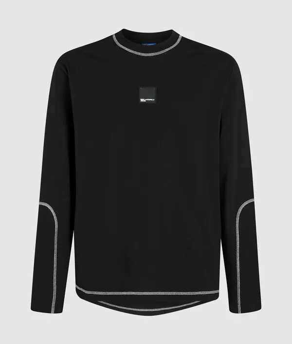 KL JEANS Jeans Contrast Stitch Long-sleeved T-shirt