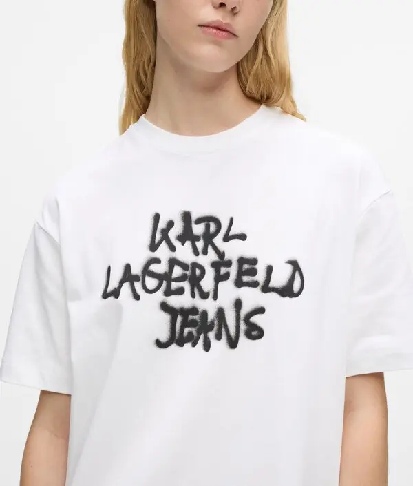 KL JEANS Jeans Graffiti Logo T-shirt Dress