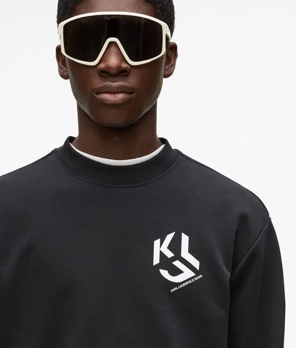KL JEANS Jeans Monogram Sweatshirt - Black