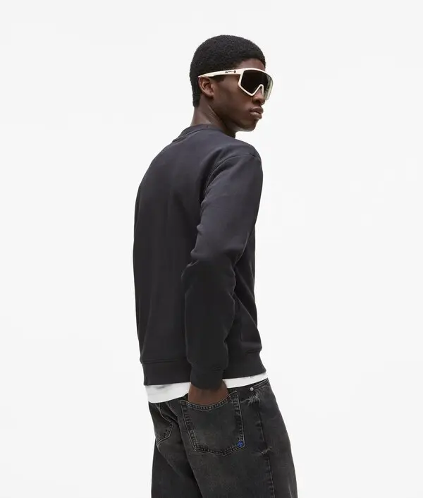 KL JEANS Jeans Monogram Sweatshirt - Black