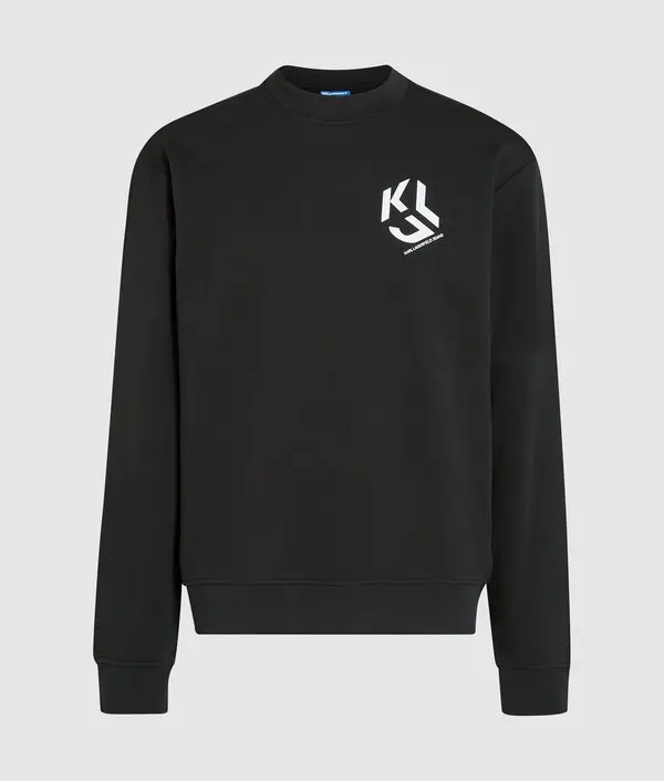 KL JEANS Jeans Monogram Sweatshirt - Black